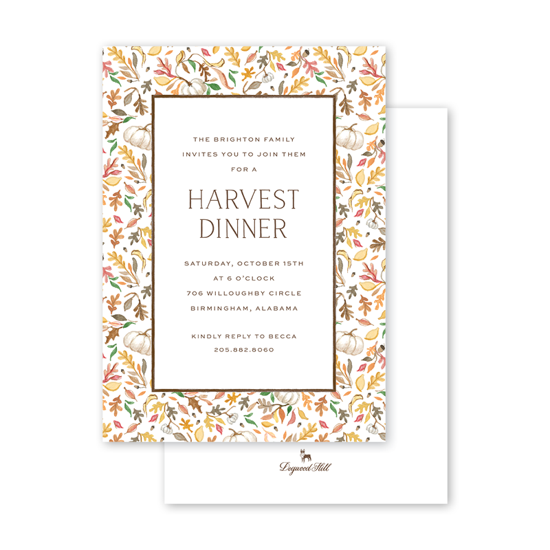 October Border Invitation– Dogwood Hill