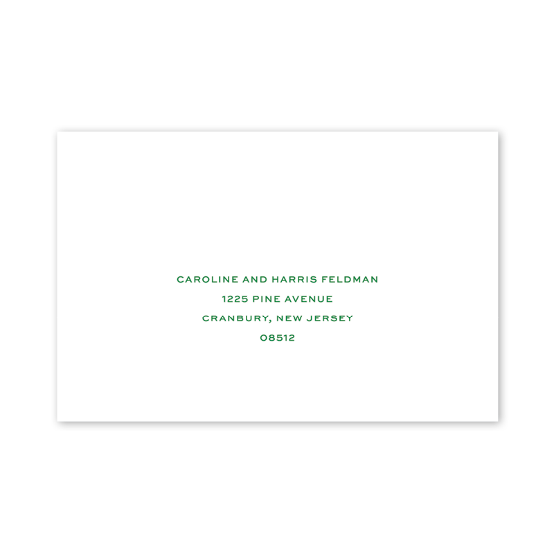 Toast of the West Coast Green Stripe Border Recipient Address Printing ...
