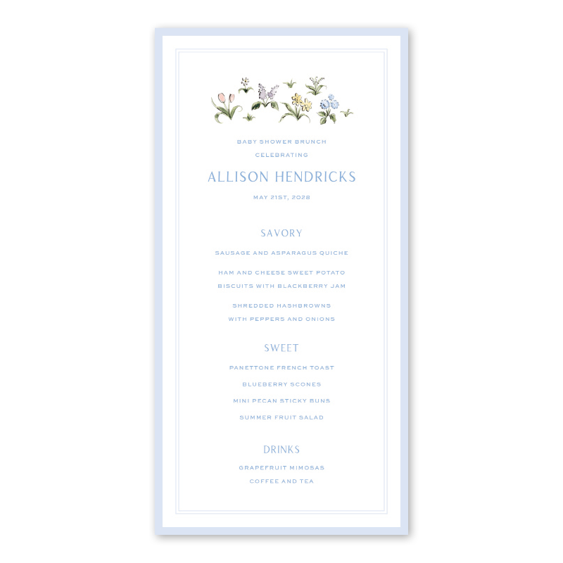 Maypole Border Menu– Dogwood Hill