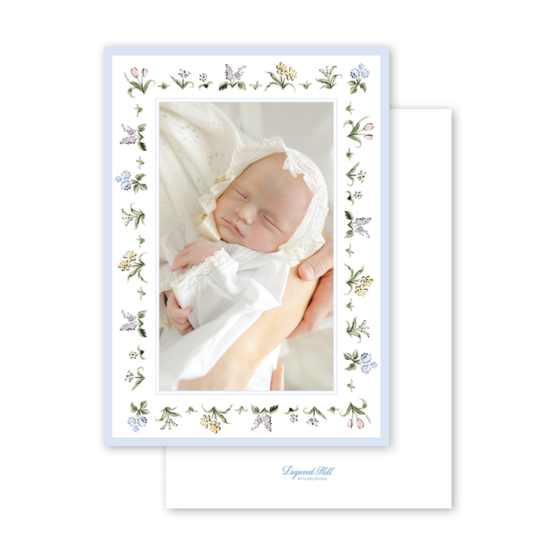 Maypole Border Birth Announcement– Dogwood Hill