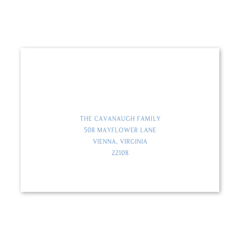 Maypole Border Baby Shower Recipient Address Printing– Dogwood Hill