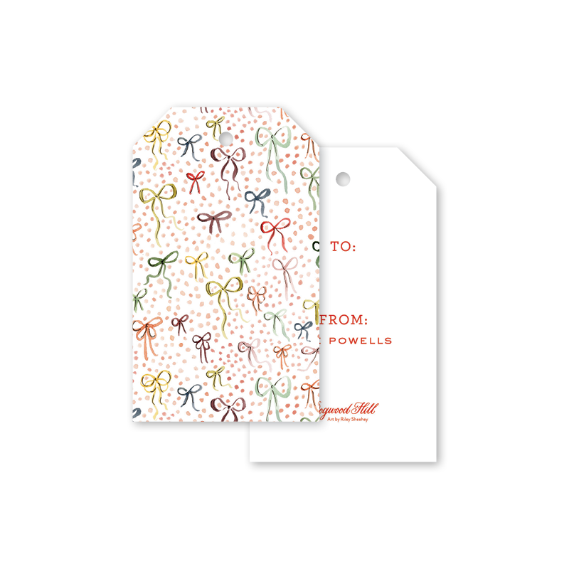 Paper Chain Bows Gift Tags– Dogwood Hill