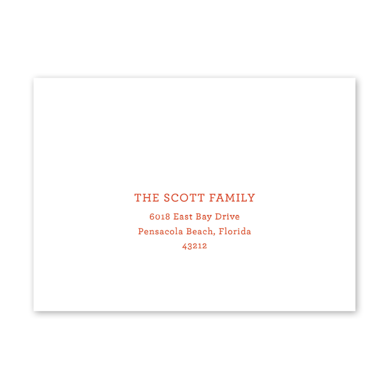 Paper Chain Folded Recipient Address Printing– Dogwood Hill