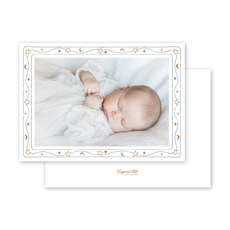 Celestial Spring Border Landscape Birth Announcement– Dogwood Hill
