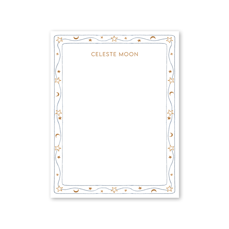 Celestial Spring Border Notepad– Dogwood Hill