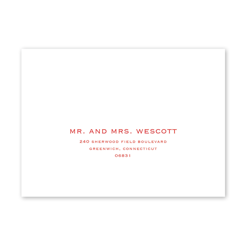 Berry Blooms Block Print Invitation Recipient Address Printing– Dogwood ...