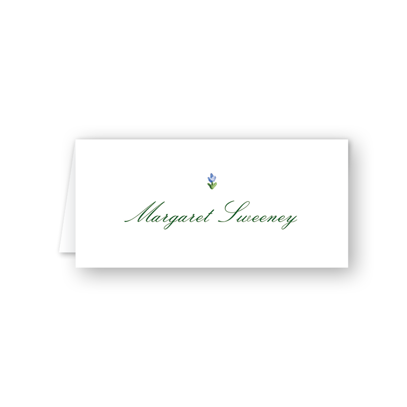 Broderie Crest Fleur Place Card– Dogwood Hill