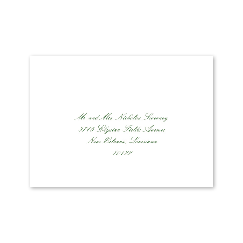 Broderie Wedding Invitation Recipient Address Printing– Dogwood Hill