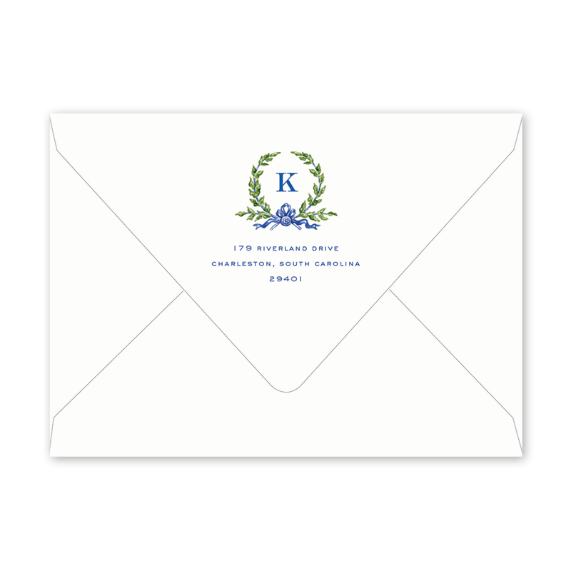 Laurel Crown Wreath Photo Graduation Envelopes– Dogwood Hill