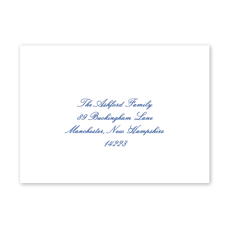 Regal Holiday Recipient Address Printing– Dogwood Hill