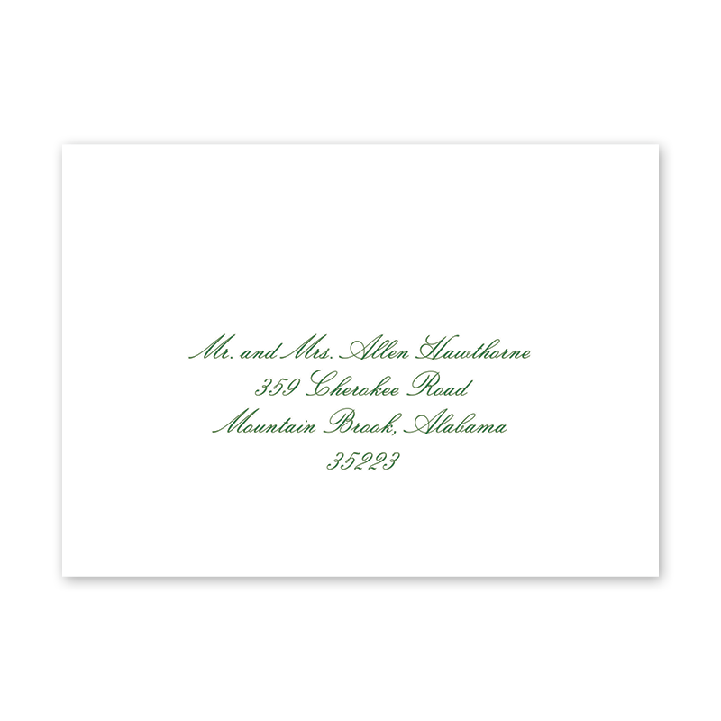 Salisbury Paperwhites Folded Recipient Address Printing– Dogwood Hill