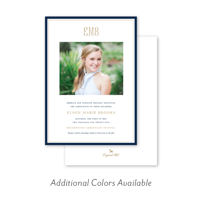 Signature Monogram Photo Graduation– Dogwood Hill