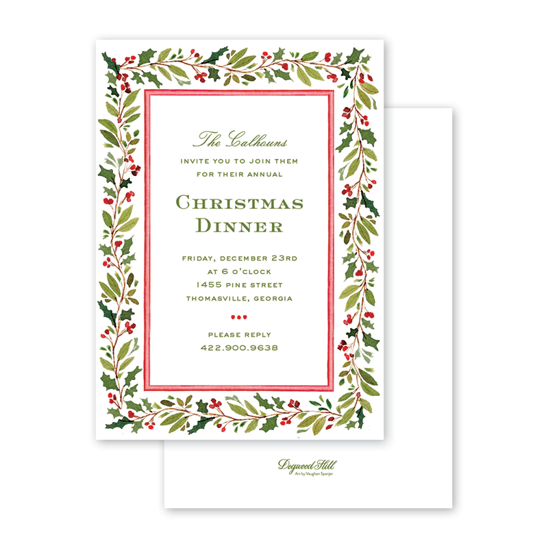 Holly Vine Invitation– Dogwood Hill