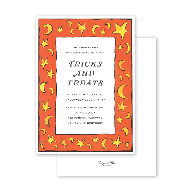 Hocus Pocus Orange Invitation– Dogwood Hill
