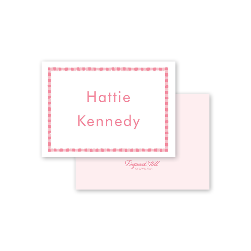 Island Paradise Pink Calling Cards– Dogwood Hill